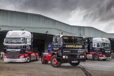 HARRIS TRANSPORT CELEBRATES WITH DAF TRUCKS