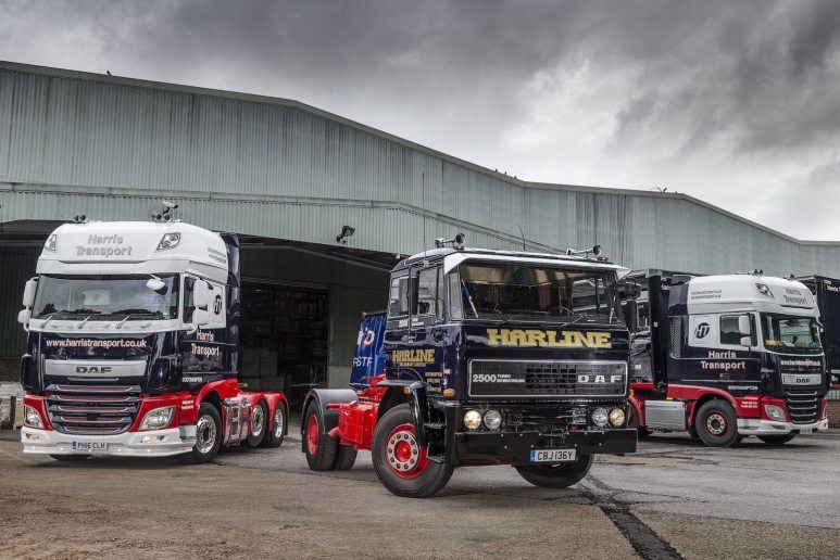 HARRIS TRANSPORT CELEBRATES WITH DAF TRUCKS